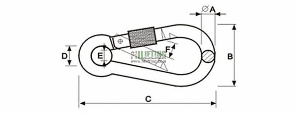 Snap Hook With Screw DIN5299 Form D Carabiner - Hilifting
