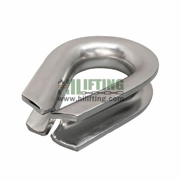 China Heavy Duty Stainless Steel Wire Rope Thimbles Manufacturers