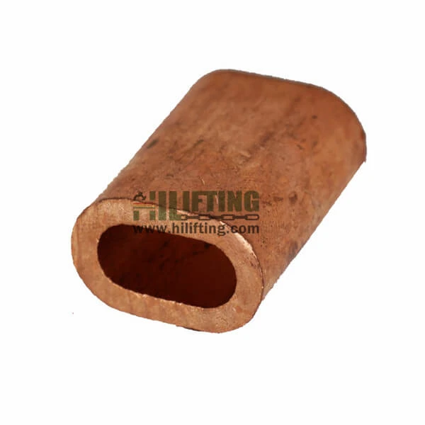 Oval Copper Ferrule for Wire Rope Manufacturer - Hilifting